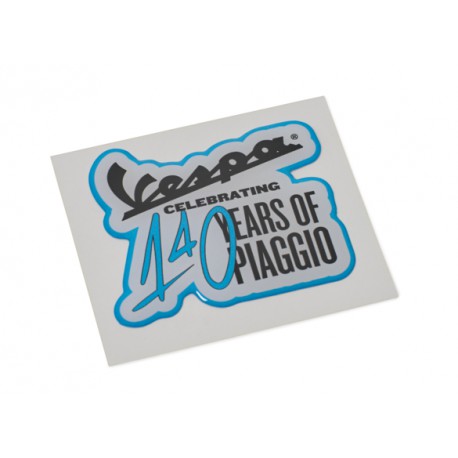 VESPA WD STICKER 140 YEARS - Ves-Parts.com - Vespa Accessoires, Gadgets ...
