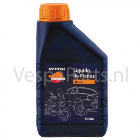 Vespa Remvloeistof DOT4 Repsol Brake Fluid 500mL - Ves-Parts.com ...